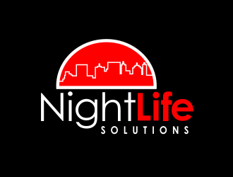 Nightlife Solutions logo design - Freelancelogodesign.com